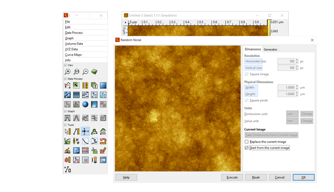 FridayAFM - Gwyddion roughness analysis