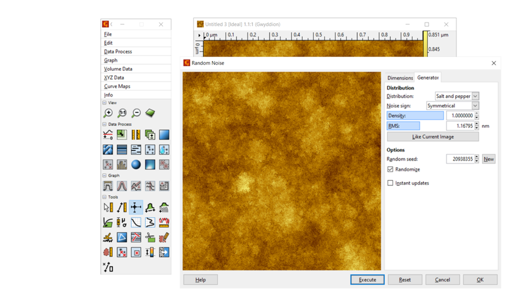 FridayAFM - Gwyddion roughness analysis