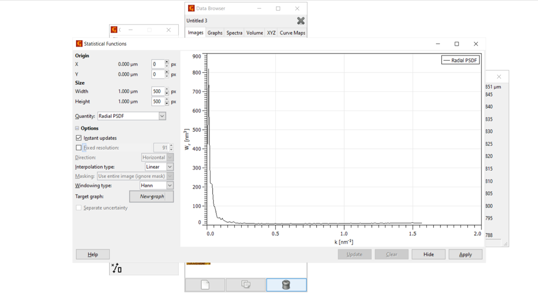 FridayAFM - Gwyddion roughness analysis