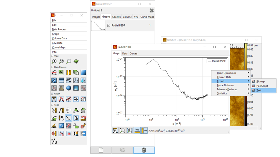 FridayAFM - Gwyddion roughness analysis