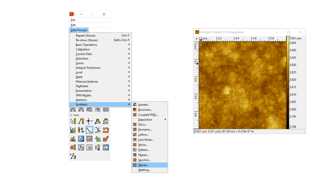 FridayAFM - Gwyddion roughness analysis