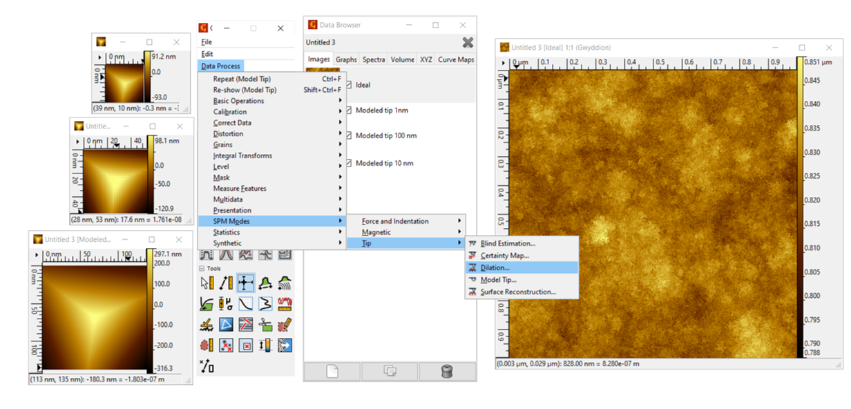 FridayAFM - Gwyddion roughness analysis